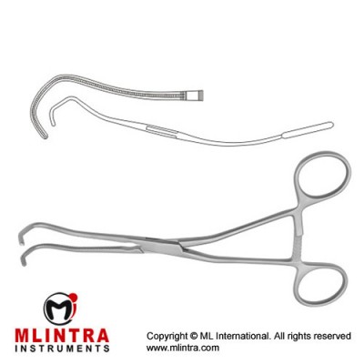 Derra Atrauma Anastomosis Clamp Fig. 2 Stainless Steel, 17 cm - 6 3/4"