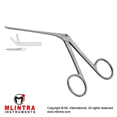Bellucci Micro Scissor Bent Upwards - Very Fine Stainless Steel, 8 cm ...